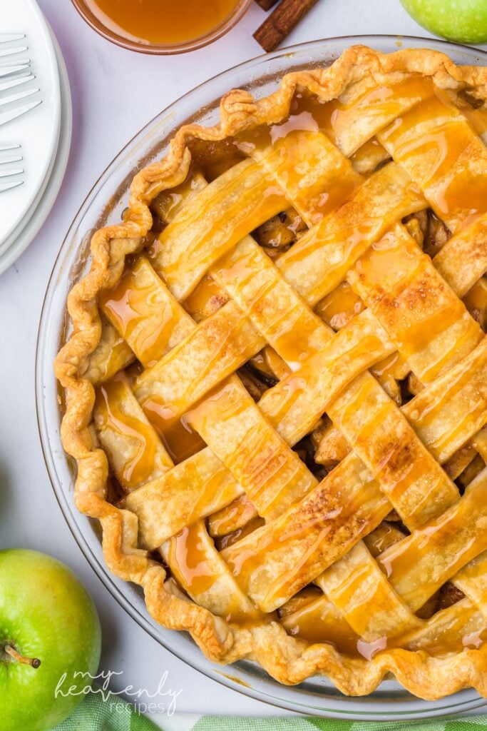 Caramel Apple Pie Recipe - My Heavenly Recipes