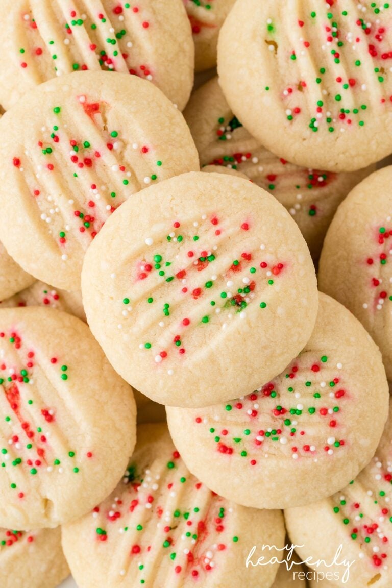 Whipped Shortbread Cookies Recipe - My Heavenly Recipes