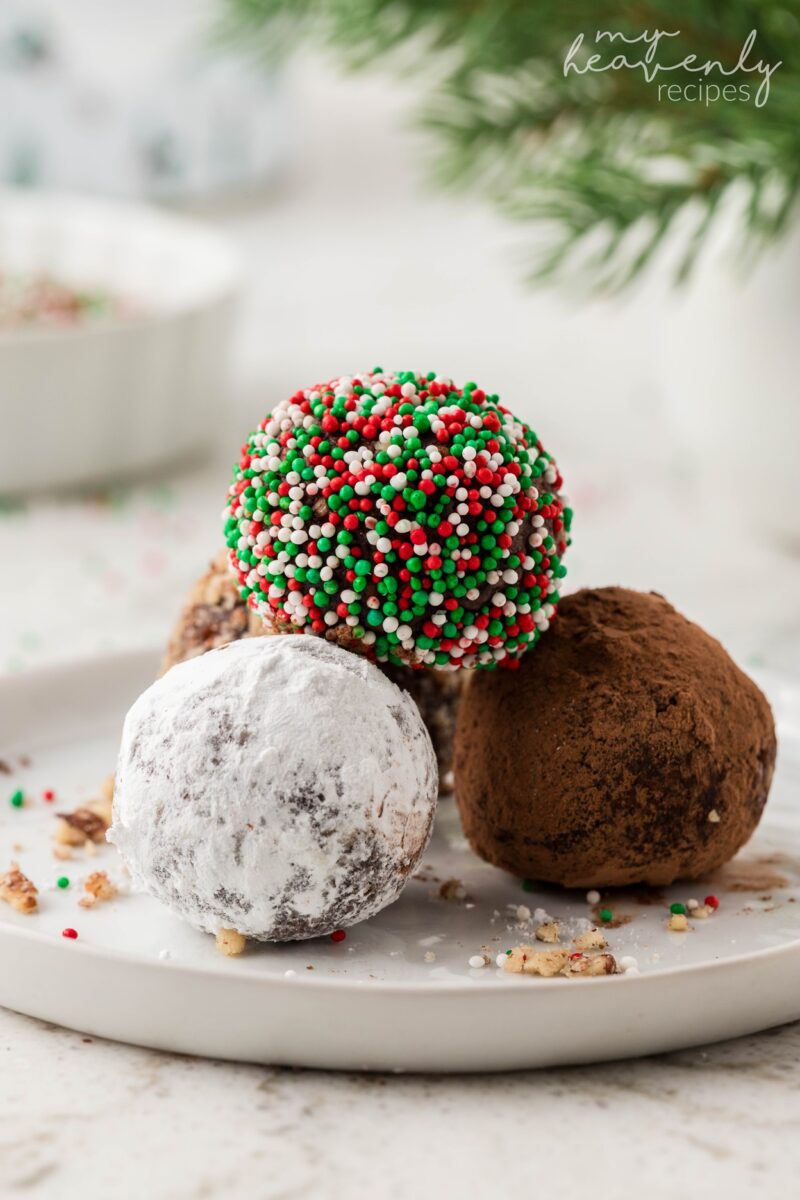 Christmas Rum Balls Recipe - My Heavenly Recipes