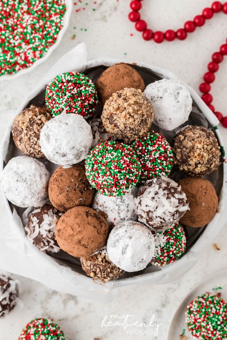 Christmas Rum Balls Recipe - My Heavenly Recipes