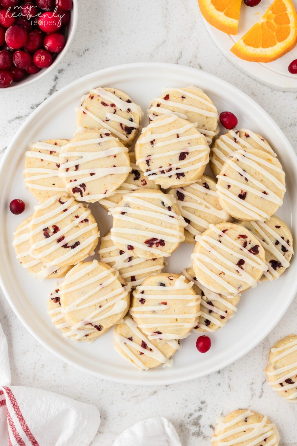 Cranberry Orange Cookies Recipe - My Heavenly Recipes
