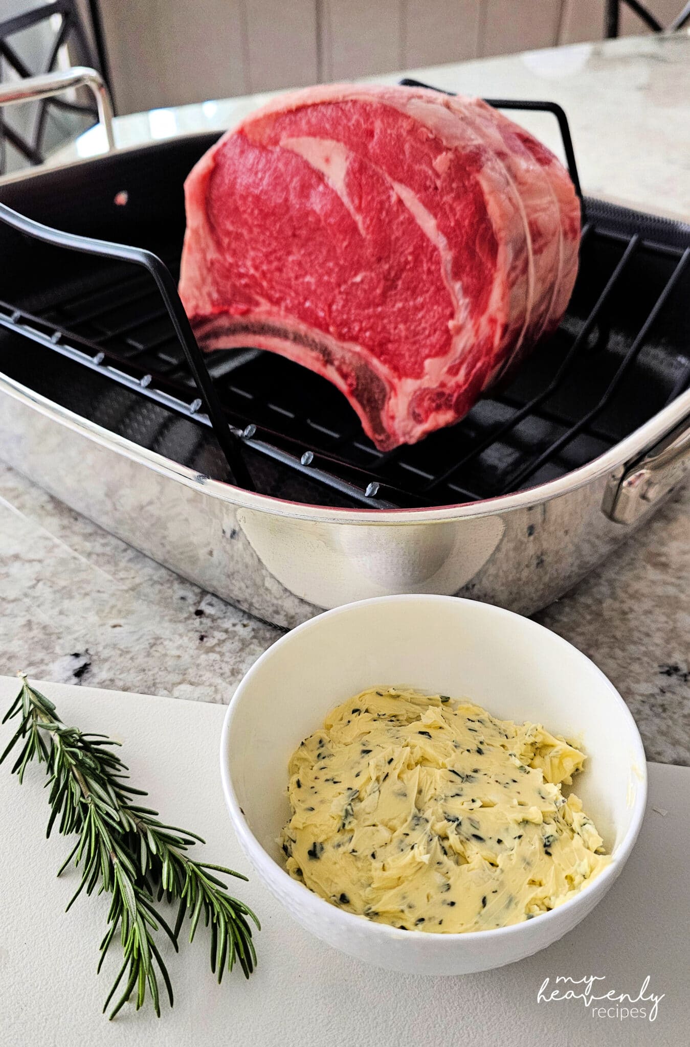 Garlic Rosemary Crusted Prime Rib Recipe - My Heavenly Recipes