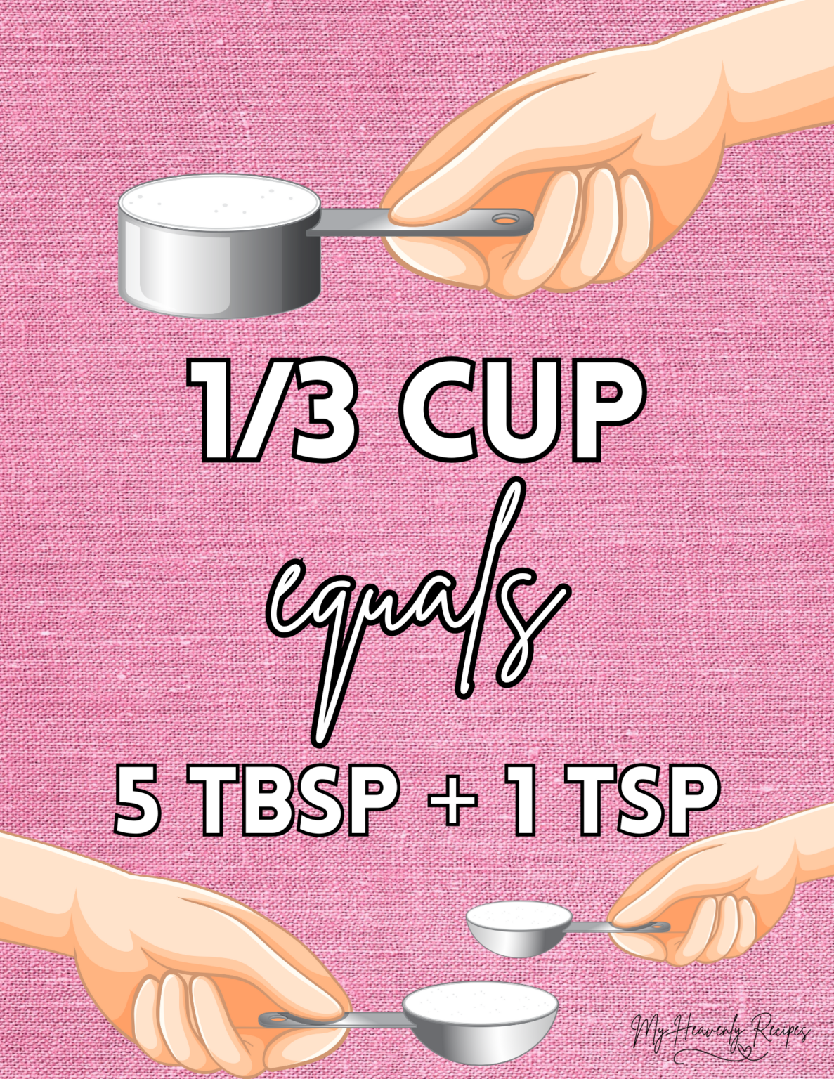 How Many Tablespoons in 1/3 cup? - My Heavenly Recipes