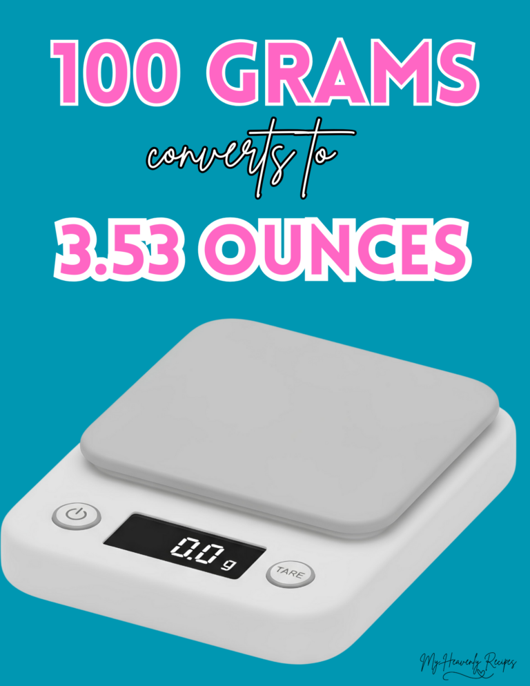 Convert 100 Grams To Ounces - My Heavenly Recipes