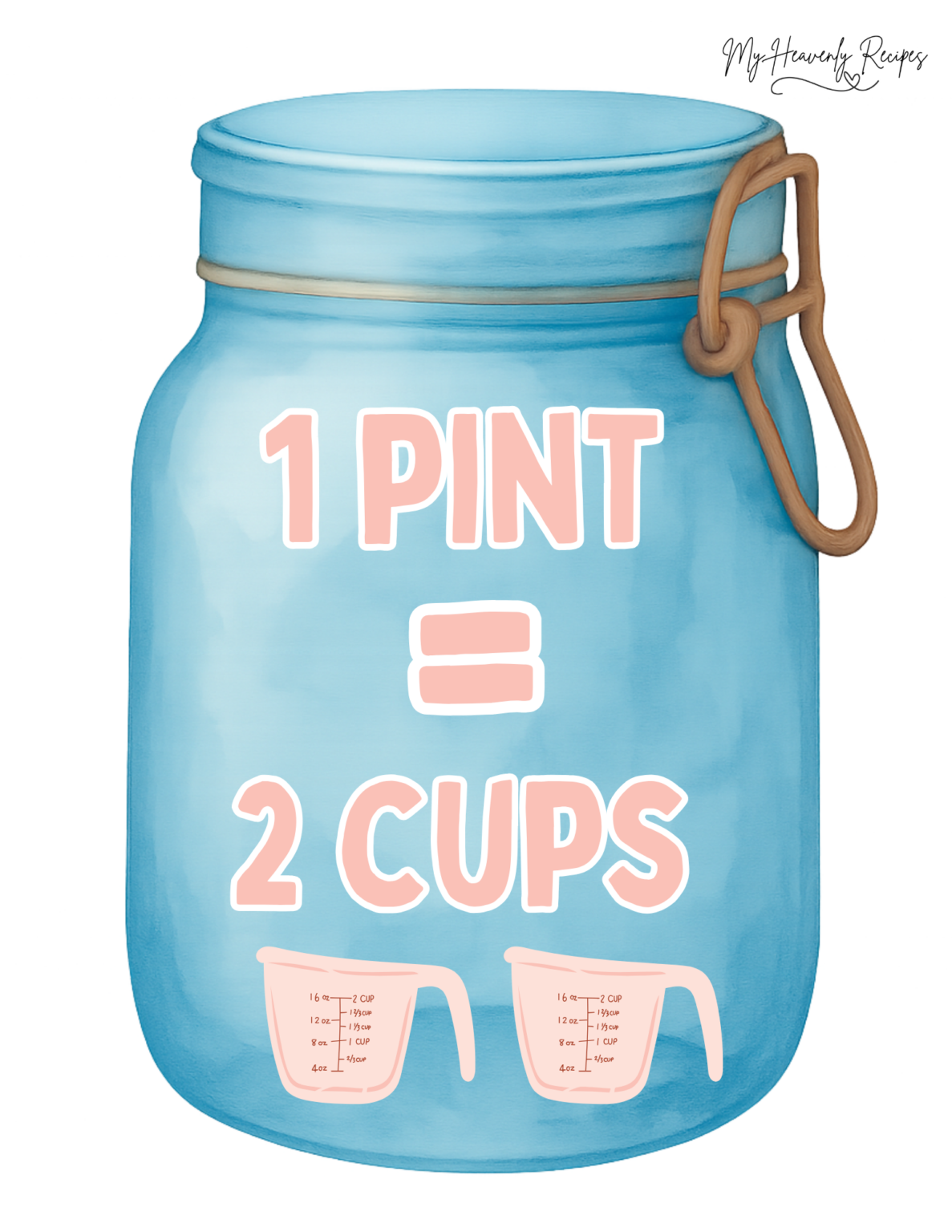 How Many Cups in a Pint? - My Heavenly Recipes