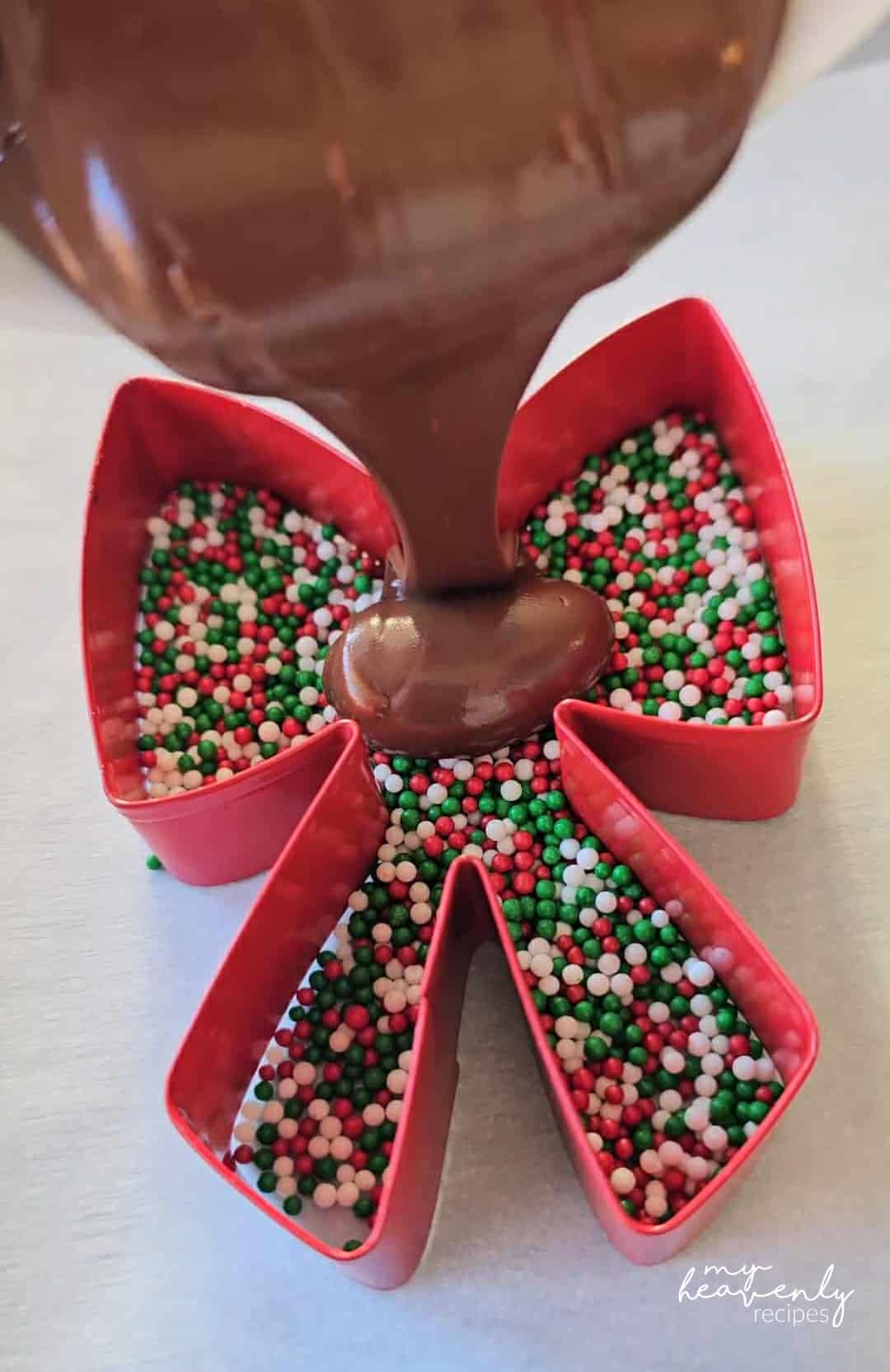 Cookie Cutter Sprinkle Chocolate Bars - My Heavenly Recipes