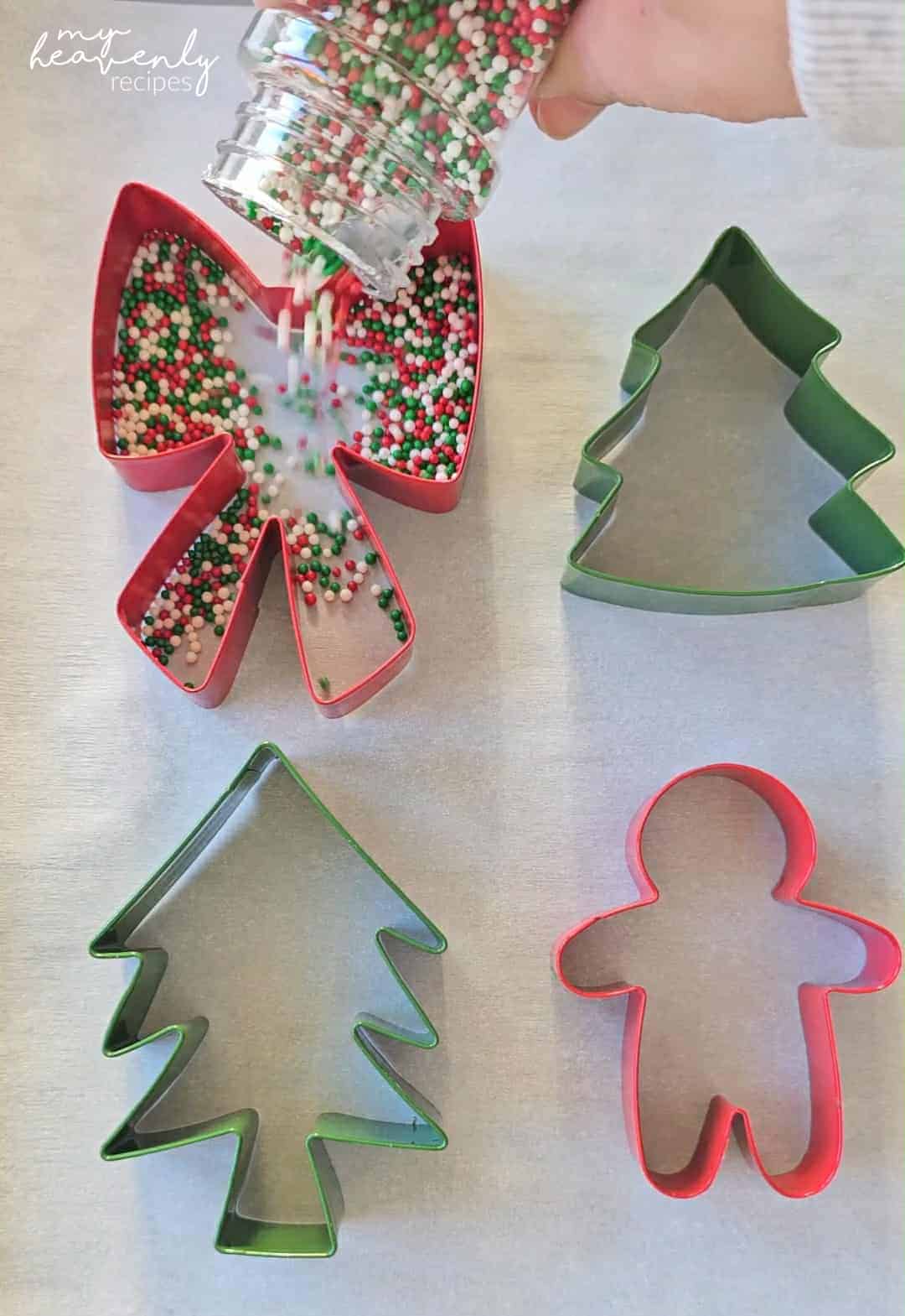 Cookie Cutter Sprinkle Chocolate Bars - My Heavenly Recipes