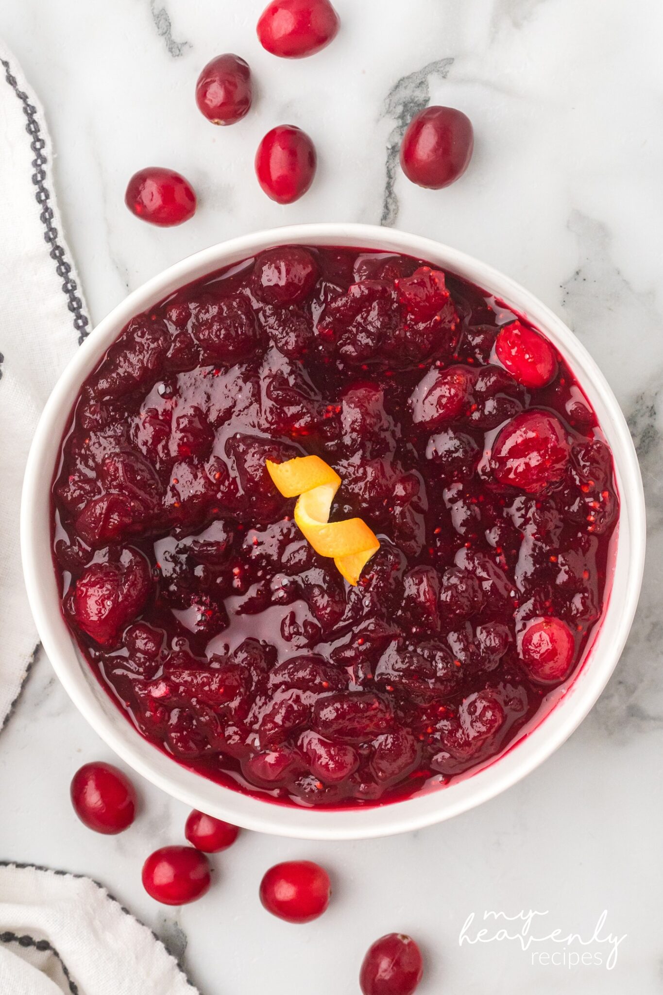 Cooked Cranberry Sauce Recipe - My Heavenly Recipes