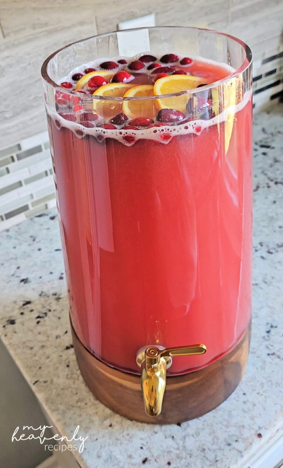 Holiday Cranberry Pineapple Punch - My Heavenly Recipes